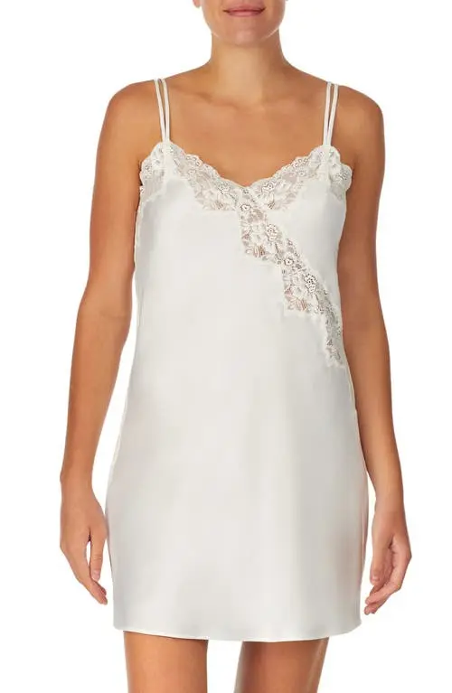 Ralph Lauren Double Strap Lace Chemise - Ivory