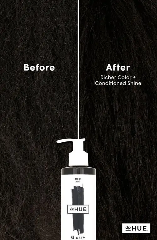 DPHUE Gloss+ Semi-permanent Hair Color & Deep Conditioner - Black