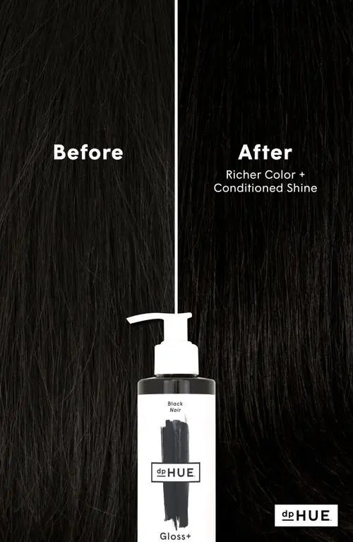 DPHUE Gloss+ Semi-permanent Hair Color & Deep Conditioner - Black