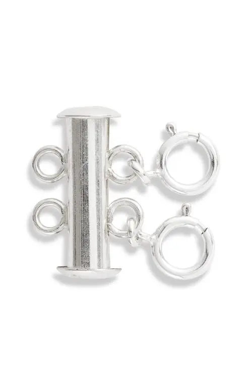 SET & STONES Layered Necklace Detangler - Silver