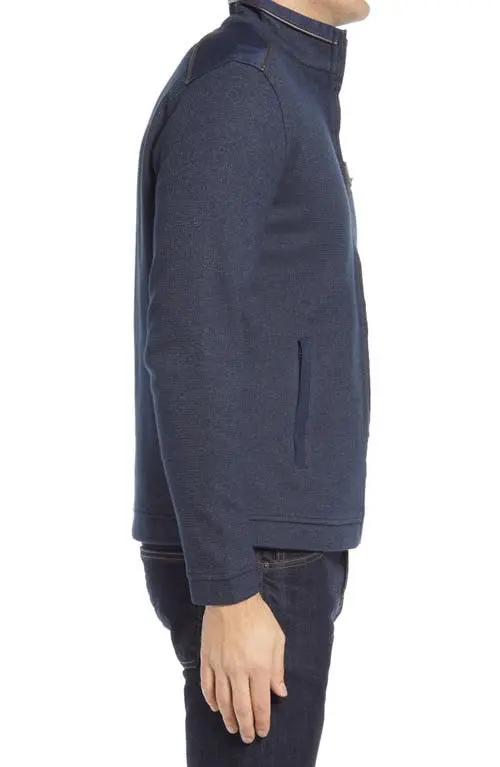 Johnston & Murphy Mélange Knit Zip-up Jacket