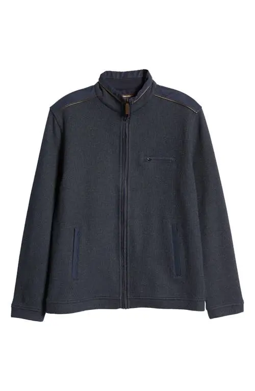 Johnston & Murphy Mélange Knit Zip-up Jacket