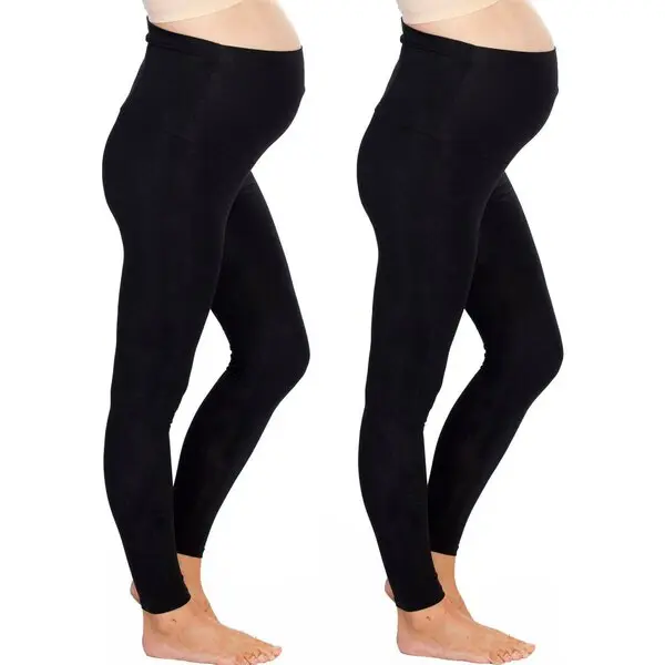 ANGEL MATERNITY 2-pack Maternity Leggings