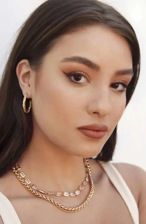 Ettika 18k- Plated Twist Hoop Earrings - Gold