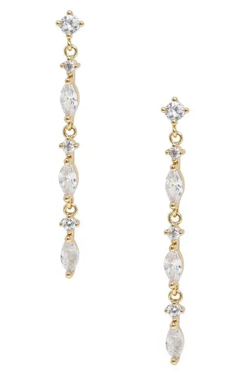 Ettika Linear Drop Earrings - Gold