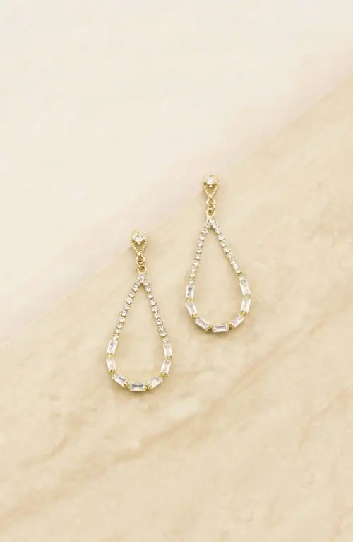 Ettika Crystal Teardrop Earrings