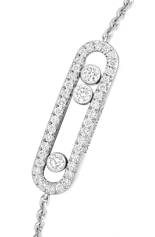 Messika Baby Move Pavé Diamond Bracelet - White Gold