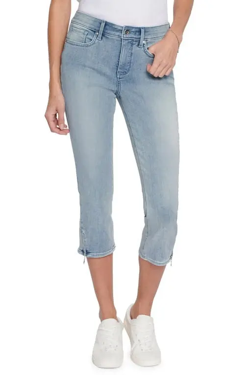 NYDJ Chloe Zip Hem Capri Jeans - Clean Affection