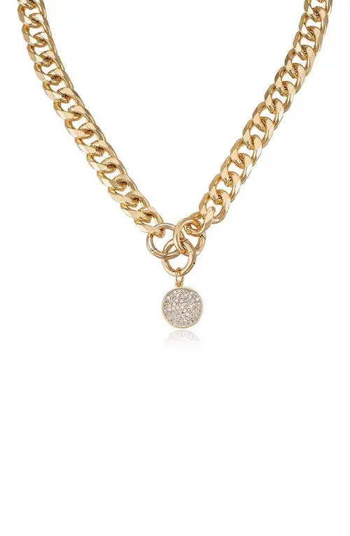 Ettika Crystal Disc Collar Necklace