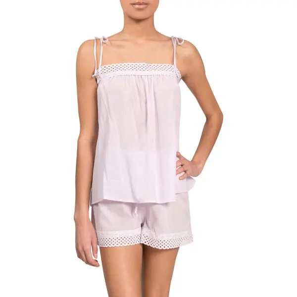 EVERYDAY RITUAL Ivy Poppy Short Pajamas - Lavender