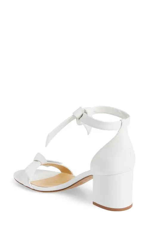 ALEXANDRE BIRMAN Clarita Block Heel Sandal - White