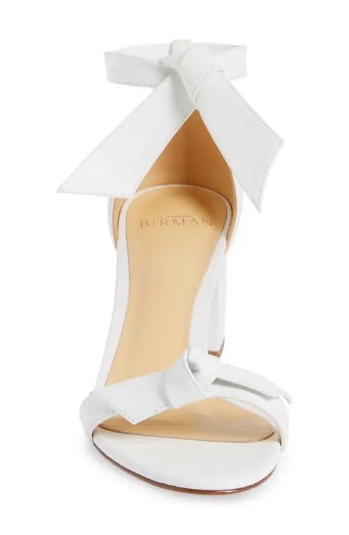ALEXANDRE BIRMAN Clarita Block Heel Sandal - White