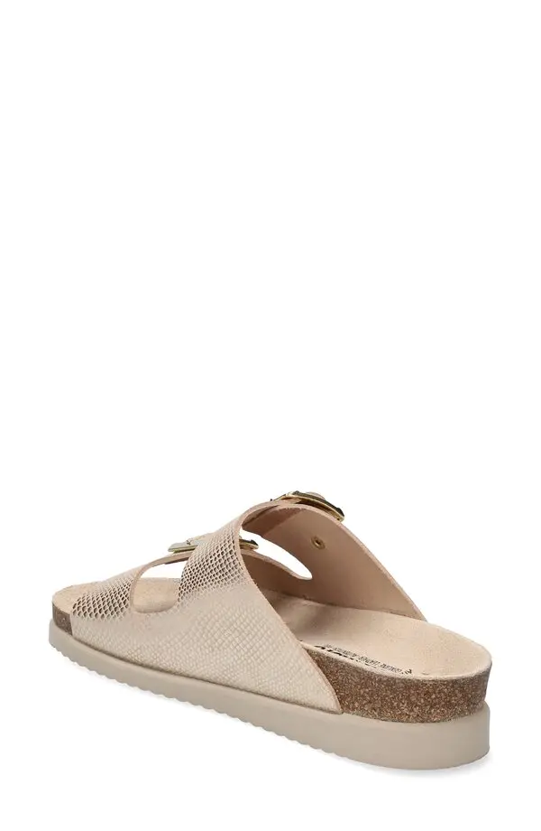 Mephisto Hester Slide Sandal - Light Sand Havana Leather