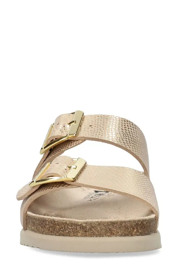 Mephisto Hester Slide Sandal - Light Sand Havana Leather
