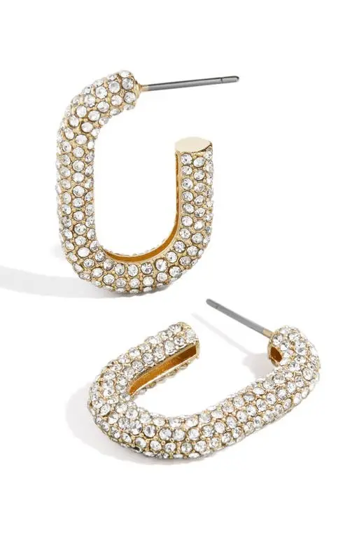 Baublebar Pavé Oval Hoop Earrings - Gold
