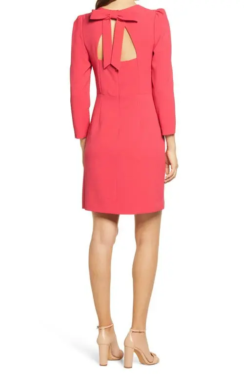 Eliza J Long Sleeve Bow Back Party Dress