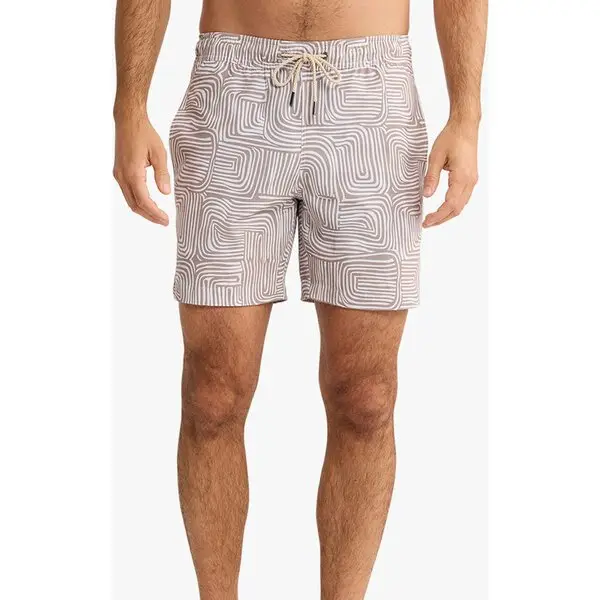 FAIR HARBOR The Bayberry Swim Trunks - Wavy Sands