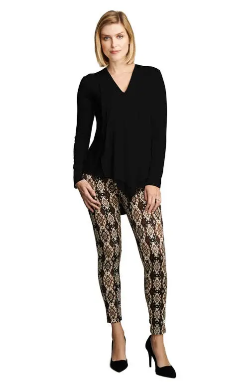 MATERNAL AMERICA Draped Nursing Top - Black