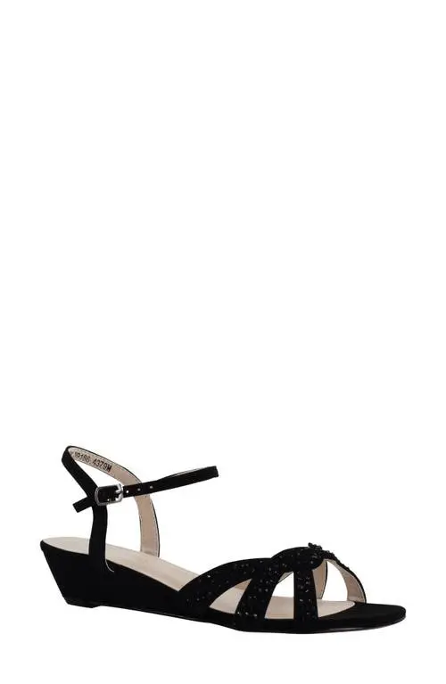 TOUCH UPS Lena Wedge Sandal - Black