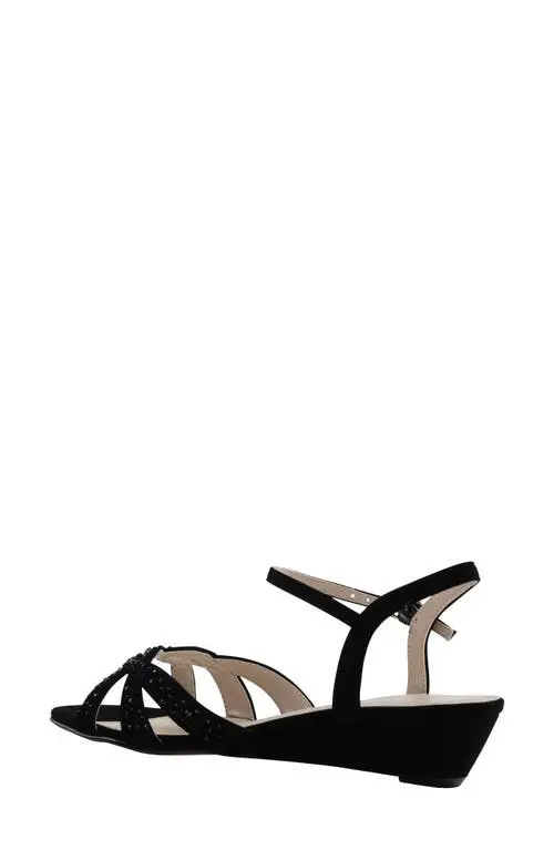 TOUCH UPS Lena Wedge Sandal - Black