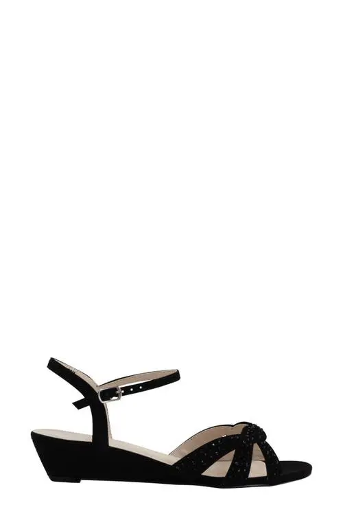 TOUCH UPS Lena Wedge Sandal - Black