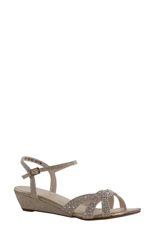 TOUCH UPS Lena Wedge Sandal - Champagne