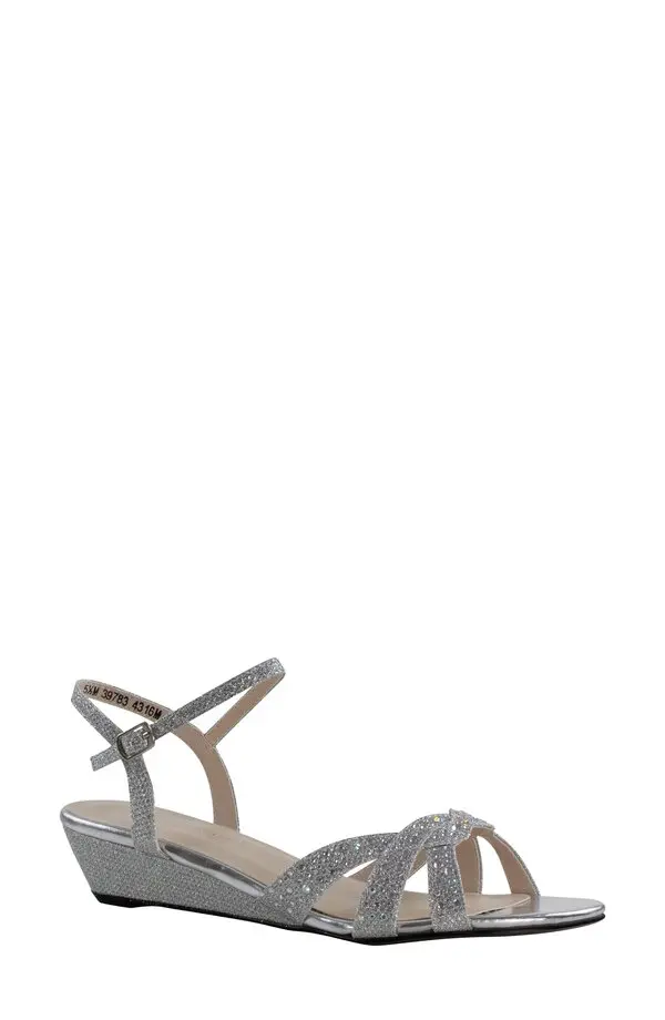 TOUCH UPS Lena Wedge Sandal - Silver
