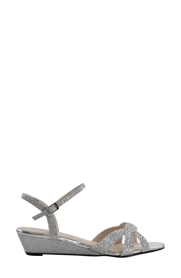 TOUCH UPS Lena Wedge Sandal - Silver