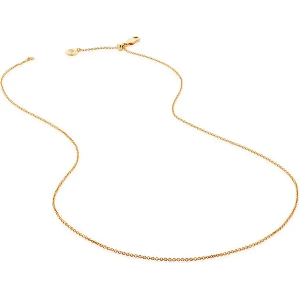 Monica Vinader Chain Link Necklace - Yellow Gold