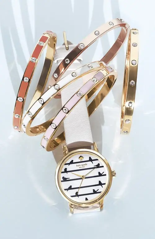 Kate Spade New York Crystal Hinge Bangle - Gold