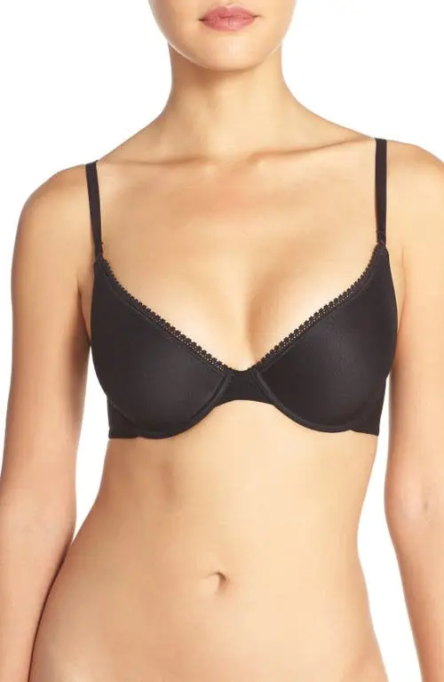 ON GOSSAMER Underwire Convertible T-shirt Bra - Black