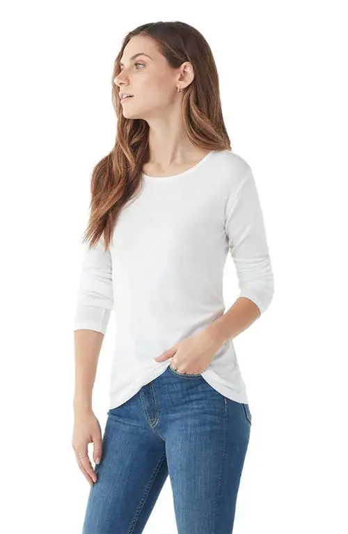 Splendid Classic Long Sleeve Crewneck T-shirt
