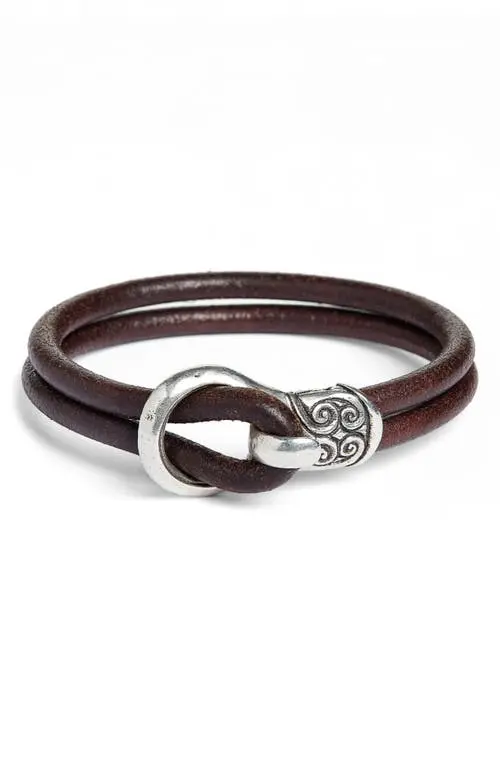 John Varvatos Leather Bracelet - Brown
