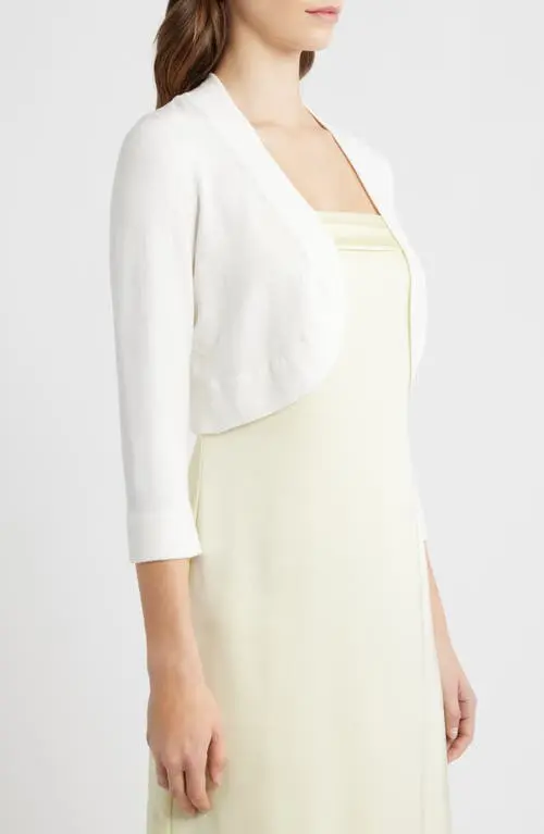 Eliza J Bolero Cardigan - White