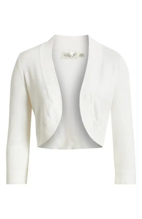 Eliza J Bolero Cardigan - White