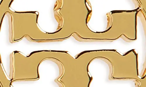 Tory Burch Icon Circle Stud Earrings - Tory Gold