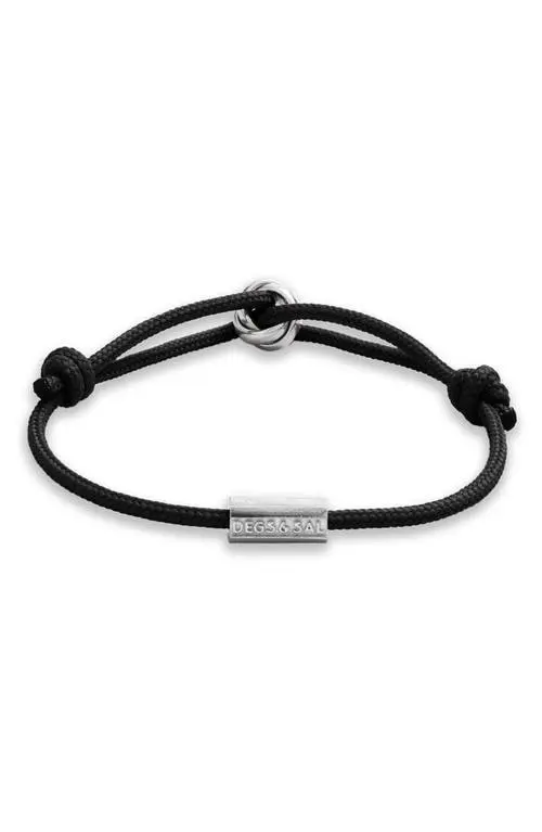 DEGS & SAL Trinity Rope Bracelet - Blak