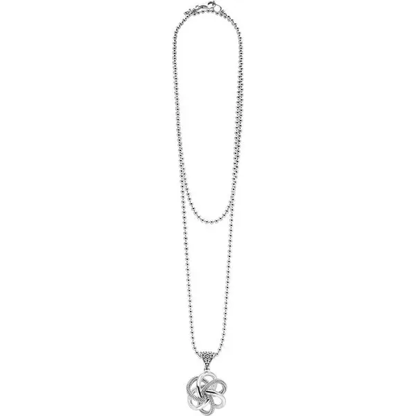 Lagos Love Knot Pendant Necklace - Sterling Silver
