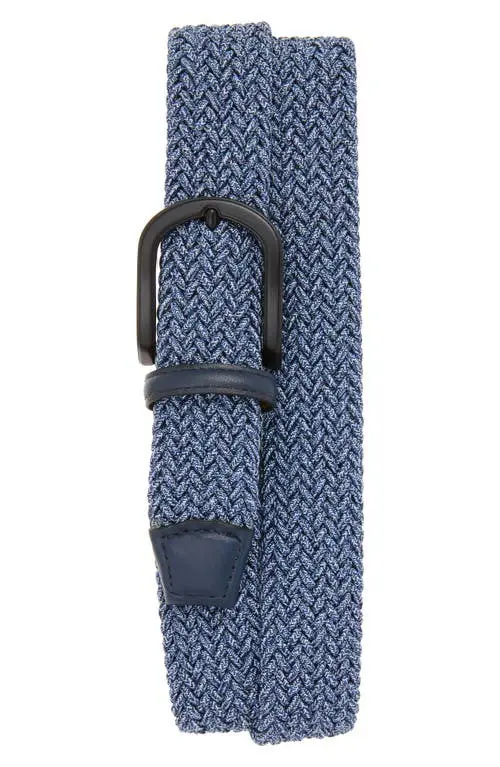 Torino Braided Mélange Belt - Navy