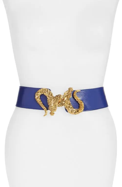 Raina Belts Penelopedragon Stretch Belt - Blue | Editorialist