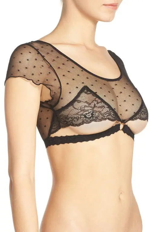Honeydew Intimates Nichole Cap Sleeve Point D'esprit Bralette