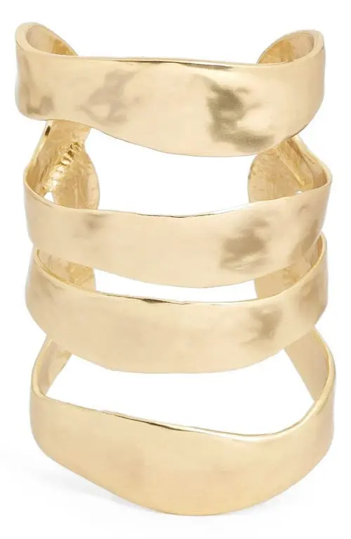 KARINE SULTAN Four Row Cuff - Gold