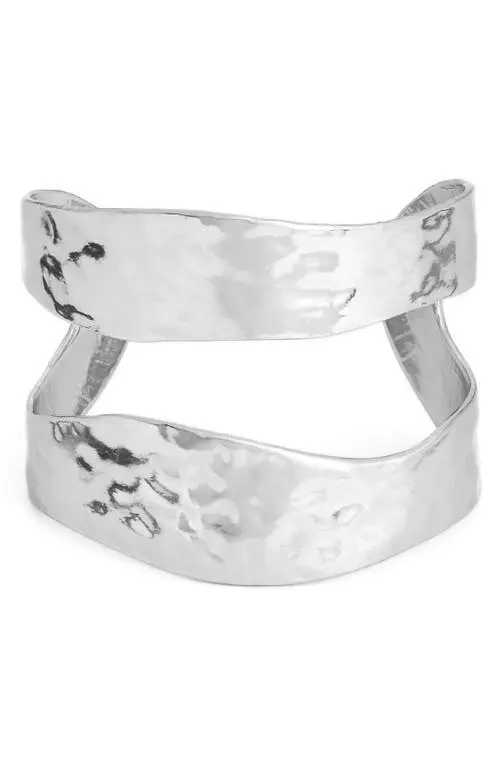 KARINE SULTAN Sculptural Split Cuff - Silver