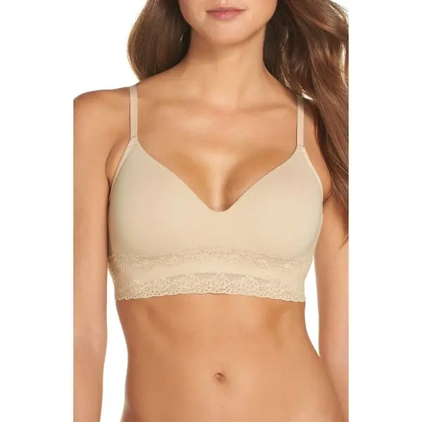 Natori Bliss Perfection Contour Soft Cup Bralette - Cafe