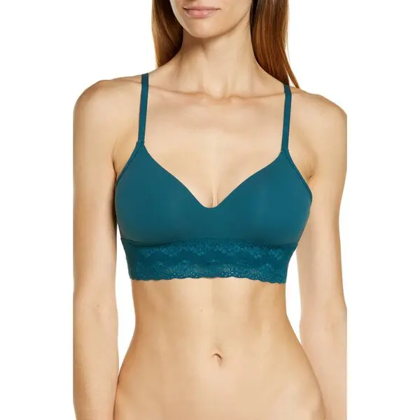 Natori Bliss Perfection Contour Soft Cup Bralette - Deep Jade