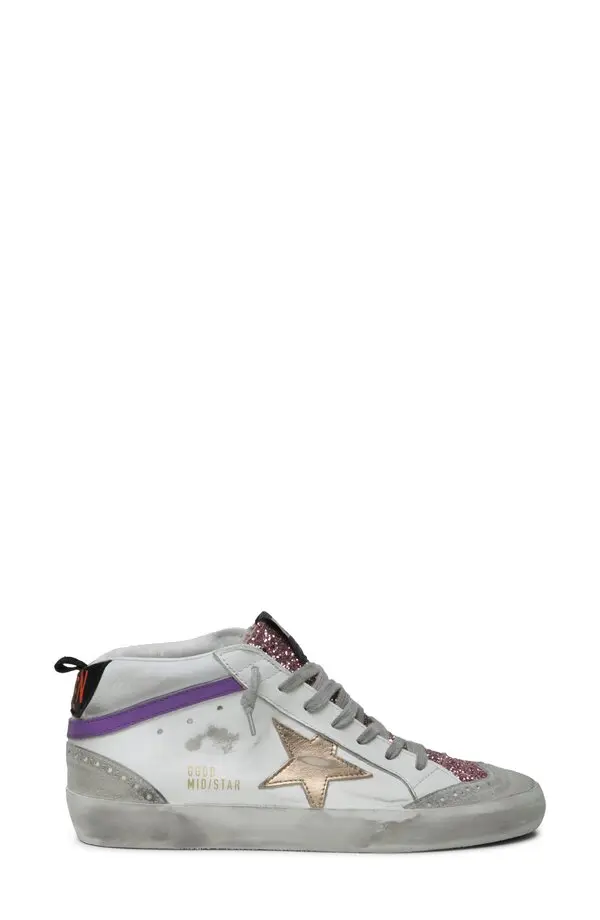 GOLDEN GOOSE Mid Star Glitter Sneakers