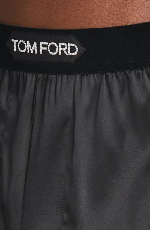 TOM FORD Stretch Silk Boxers - Black