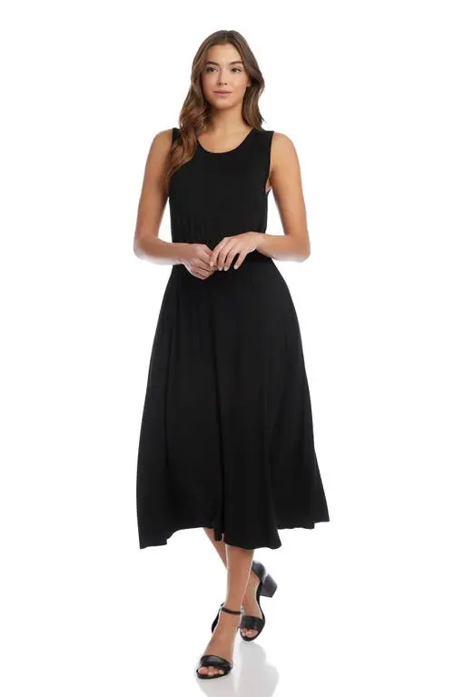 Artisan Jersey Midi Dress - Black