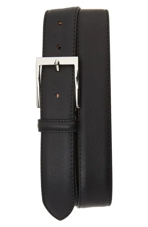 To Boot New York Saffiano Leather Belt - Saffiano Black
