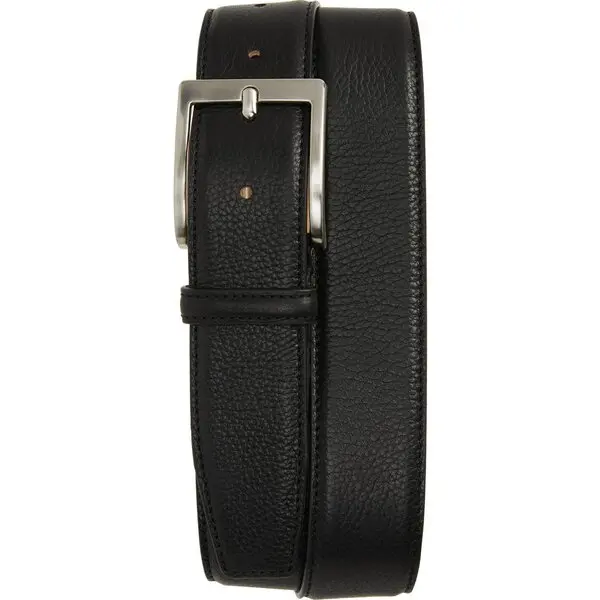 To Boot New York Leather Belt - Bott Black